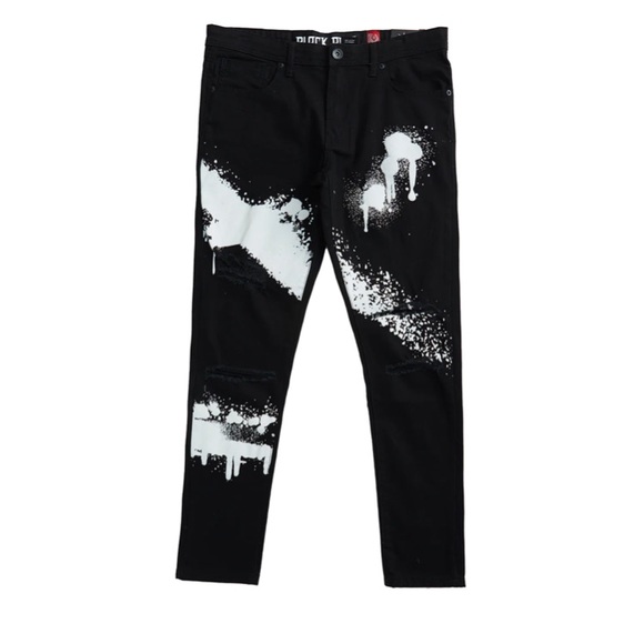Black Pike | Jeans | Premium Paint Brushed Denim Jeans | Poshmark